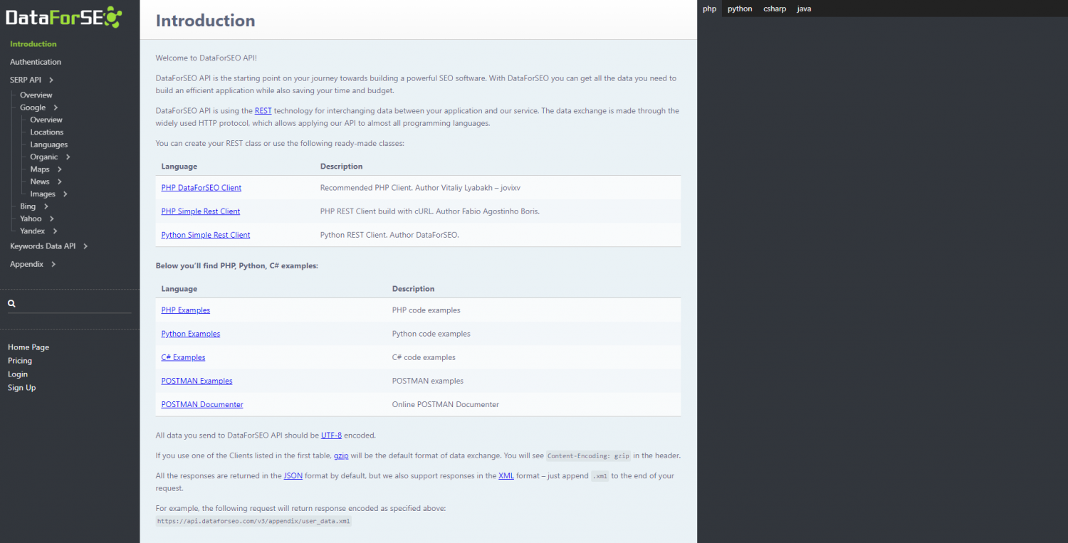 Introduction to APIs for SEO software – DataForSEO