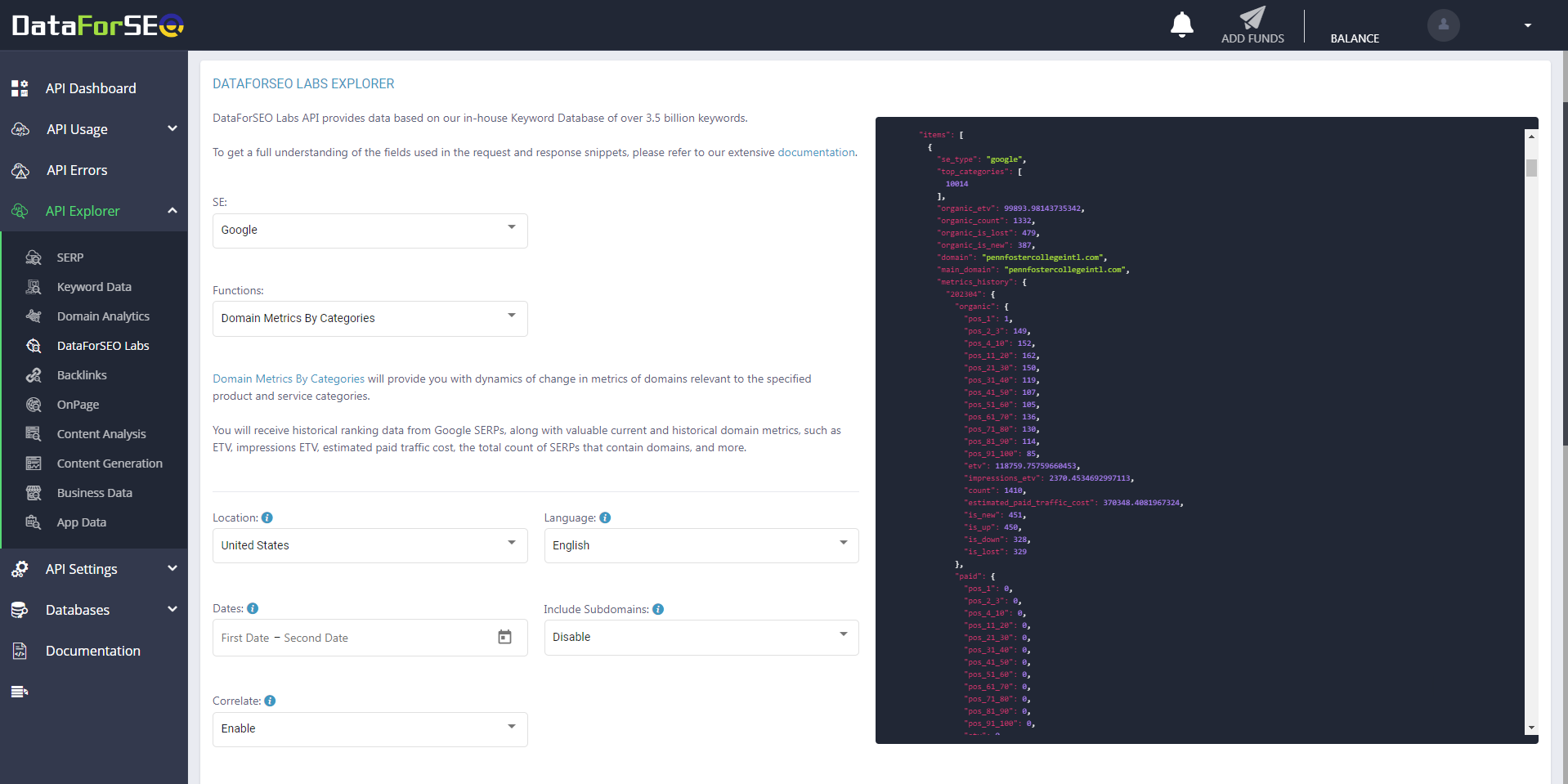 Top 1000 Websites By Ranking Keywords – DataForSEO