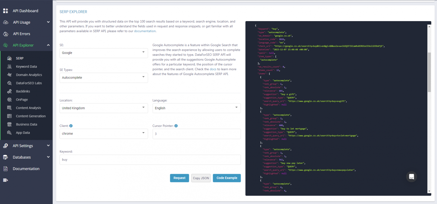 How to Use Google Autocomplete API for Your Keyword Research Tool – DataForSEO