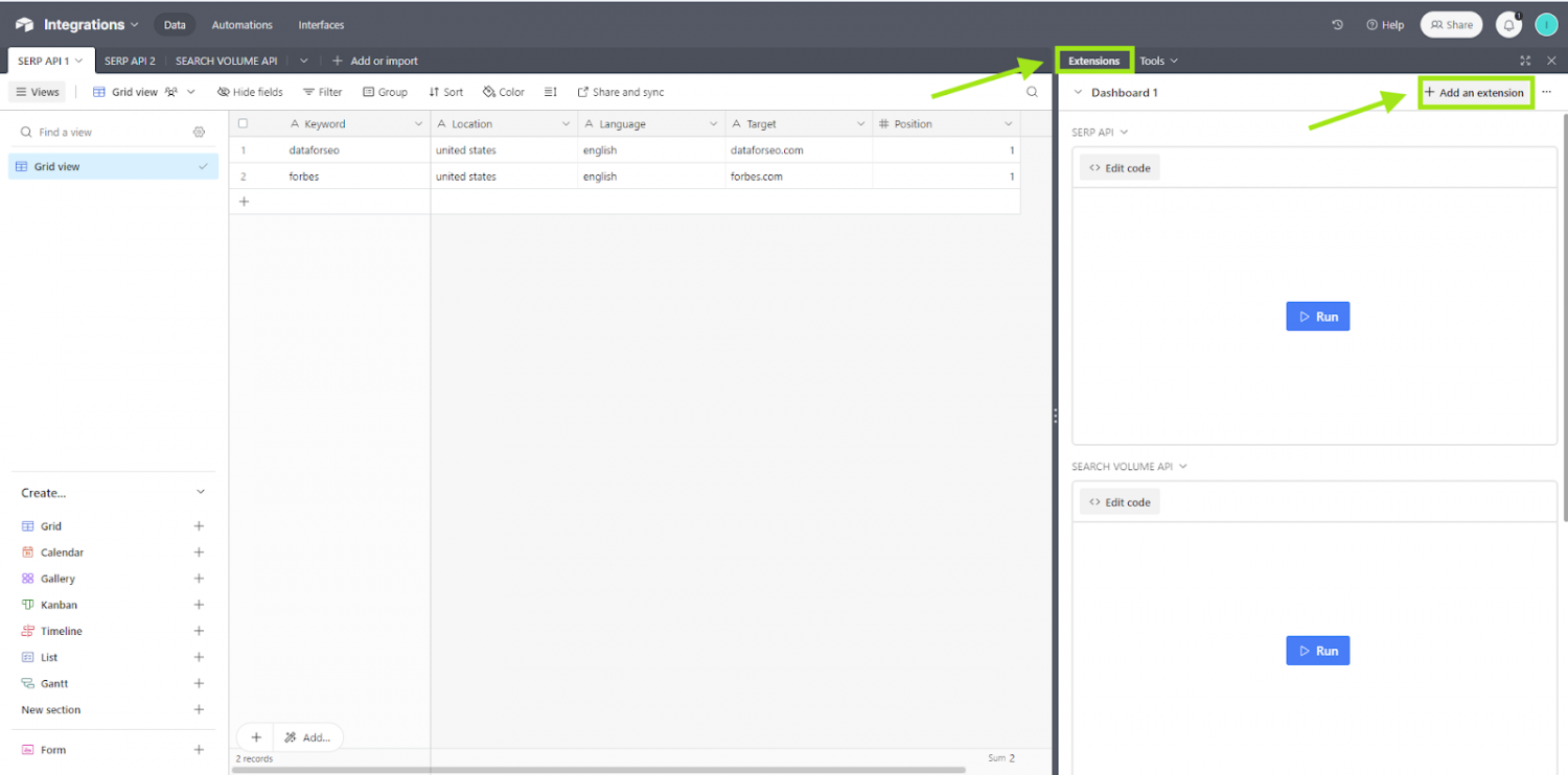 How to Pull Search Rank into Airtable with DataForSEO SERP API – DataForSEO