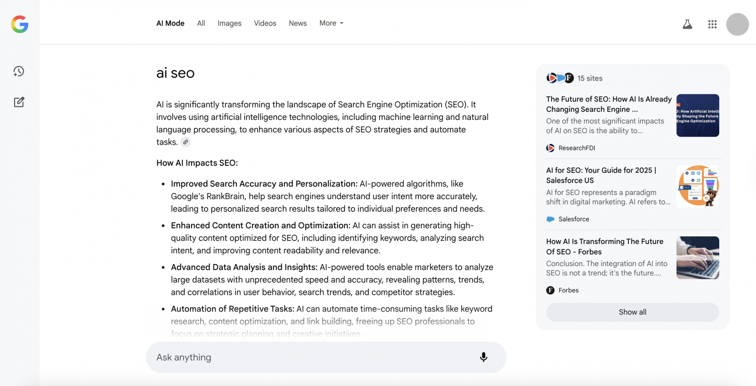 What is Google AI Mode and how to retrieve data from it – DataForSEO
